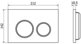 Mexen FENIX 07 - TLAČÍTKO PRO Mexen MODUL FENIX XS, chrom matný - 600702
