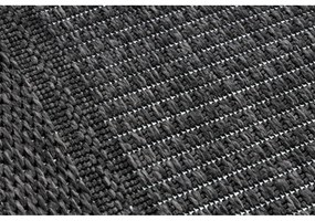 Kusový koberec Duhra černý atyp 70x250cm