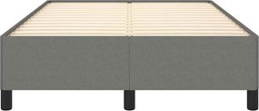 Rám postele bez matrací tmavě šedá 120x190 cm textil 3269632