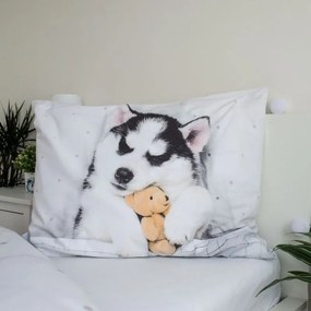 JERRY FABRICS Povlečení Husky Bavlna, 140/200, 70/90 cm