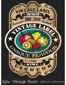 Cedule Vintage Label - Unique Flavour