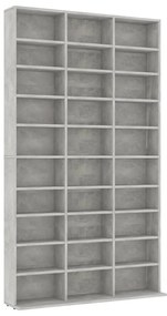 vidaXL CD skříňka betonově šedá 102 x 16 x 177,5 cm kompozitní dřevo