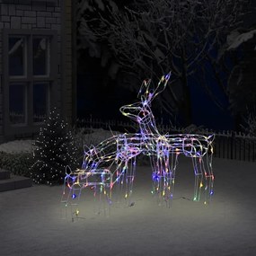 vidaXL 3dílná vánoční světelná dekorace sobi 229 LED diod [51011] Barva: Vícebarevný