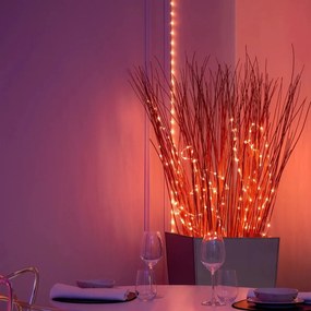 Chytrý světelný LED bodový pásek Twinkly DOTS / 200 LED / 10 m / venkovní i vnitřní / Wi-Fi / vícebarevná