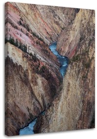 Gario Obraz na plátně Spěchající řeka mezi skalami Rozměry: 40 x 60 cm