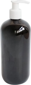 Dávkovač na mýdlo 500 ml černý s bílou pumpičkou BELA