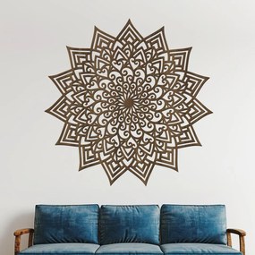 dřevo života Dřevěná mandala LASKAVOSTI Zvolte rozměr (cm): 80x80, Zvolte barvu dekoru: Ořech