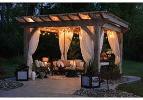 Pergola KONCEPT 9,5 - rovná střecha Přírodní 500x300x230 Osobní odběr/vlastní doprava