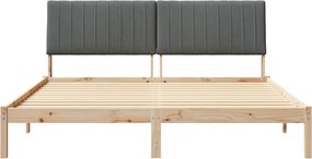 Rám postele s čelo Hnědá 180 x 200 cm Masivní borové dřevo 3394404