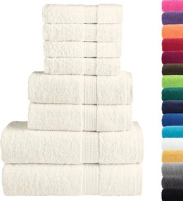 8dílná sada ručníků Premium SOLUND krémová 600 g/m² 137550