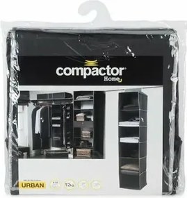 Compactor URBAN 30 x 30 x 128 cm – 6 polic - černá / Závěsný organizér