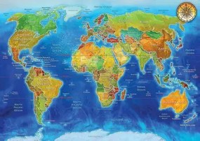 ART PUZZLE 5496 Puzzle Politická mapa světa / 2000 dílků / od 15 let