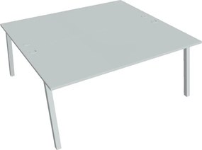 Kancelářský pracovní stůl Hobis USDA 1800, bílá RAL 9016, deskaakát
