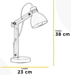 ONLI - Stolní lampa NORA 1xE14/6W/230V šedá