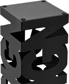 Stojan na deštníky Design ocelový černý 246793