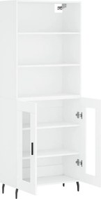 Skříň highboard bílá 69,5 x 34 x 180 cm kompozitní dřevo 3189333