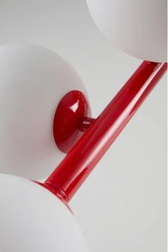 Červené/bílé stropní svítidlo z opálového skla 30x104 cm Ekman – Jotex