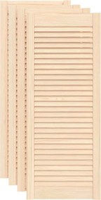 Nábytková dvířka lamelový design 4 ks 99,3 x 39,4 cm borovice 151135