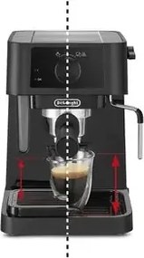DeLonghi EC 230.BK Stilosa černá / Pákový kávovar / 1100 W / 1l / 15 b