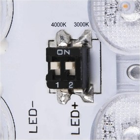 LA 1003451 AINOS SQUARE SENSOR Outdoor, nástěnné a stropní LED svítidlo, bílé, spínač CCT 3000/4000K - BIG WHITE (SLV)