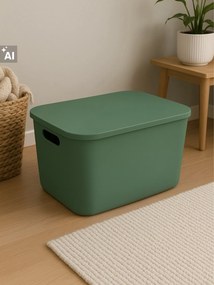 Sinsay - Úložný box s víkem - tmavě zelená