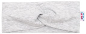 Kojenecká čelenka New Baby Style světle šedá 40,5 cm