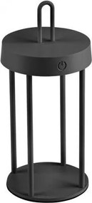 LD 19300-18 ANSELM LED stolní lampa na baterie černá 28cm dotykový stmívač IP44 zahradní svítidlo 2700K - JUST LIGHT