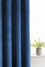 Zatemňovací závěs ELVIO VELVET 140x250 cm, námořnicky modrý Zavěšení: Kovové kroužky
