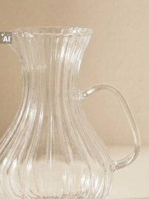 Sinsay - Rýhovaný džbán s uchem - clear