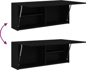 vidaXL Koupelnová nástěnná skříňka 100x25x40 cm kompozitní dřevo [860109] Barva: Staré dřevo