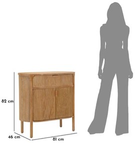 Designová komoda Jahzara 81 cm hnědá
