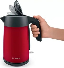 BOSCH TWK7L464 červená / Rychlovarná konvice / 2400 W / 1.7 l