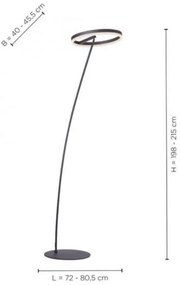Paul Neuhaus 381-13 - LED Stmívatelná stojací lampa TITUS LED/19,5W/230V