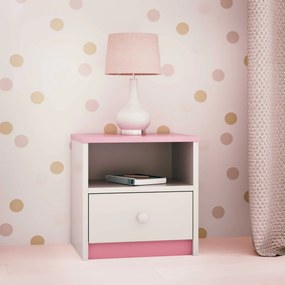 Dětský noční stolek Babydreams 40 cm růžový