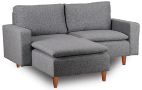 Hanah Home Rohová pohovka LUNGO MINI světle šedá