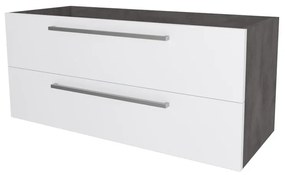 Mereo Bino, koupelnová skříňka 121 cm, Multidecor, Beton tmavě šedý CN693SBET2