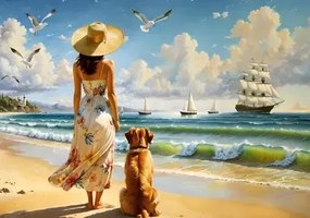 CHERRY PAZZI Puzzle Modrý horizont / 1000 dílků / 70 × 50 cm
