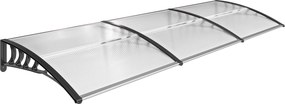 Stříška Outsunny na vchodové dveře 90 x 295 cm, stříška s UV ochranou, stříška na vchodové dveře, ochrana proti slunci z polykarbonátu, ochrana proti…