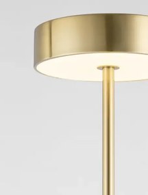 LED zlatá stojací lampa Thea