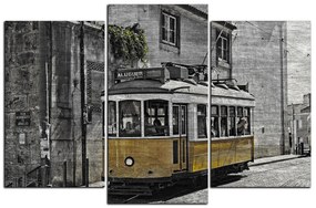 Obraz na plátně - Historická tramvaj 1121QC (90x60 cm)