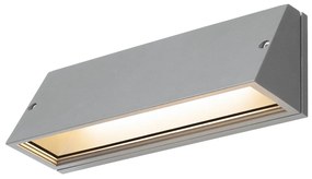 SLV 1003454 Pema, šedé venkovní nástěnné svítidlo LED 16W 3000/4000K, délka 28cm, IP65
