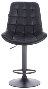 Barová židle PARIS - černá na černé podstavě