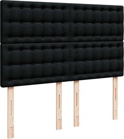 Box spring postel s matrací černá 140 x 190 cm textil 3292067