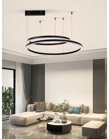 Immax NEO 07216L - LED Stmívatelný lustr FINO 93W/230V 60/80cm černá Tuya+DO