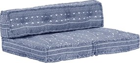 vidaXL Pouf textil [249423] Barva: indigo