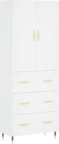 vidaXL Skříň highboard 69,5 x 34 x 180 cm kompozitní dřevo [3195827] Barva: hnědý dub