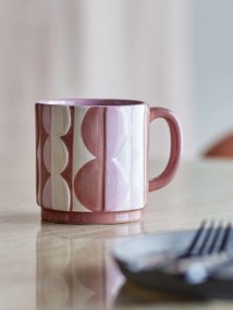 BLOOMINGVILLE Set 4 hrnků SAUL růžová 240 ml 82063238