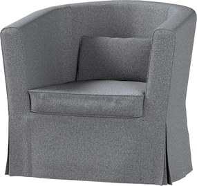 Potah na křeslo IKEA Ektorp Tullsta barva šedá látka pletený vzor