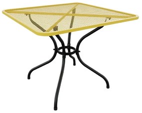Unikov Zahradní stůl Tako 105x105 Barva nátěru: Černá - RAL 9005 - Žlutá - RAL 1023