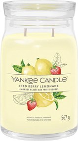 Yankee Candle vonná svíčka Signature ve skle velká Iced Berry Lemonade 567g